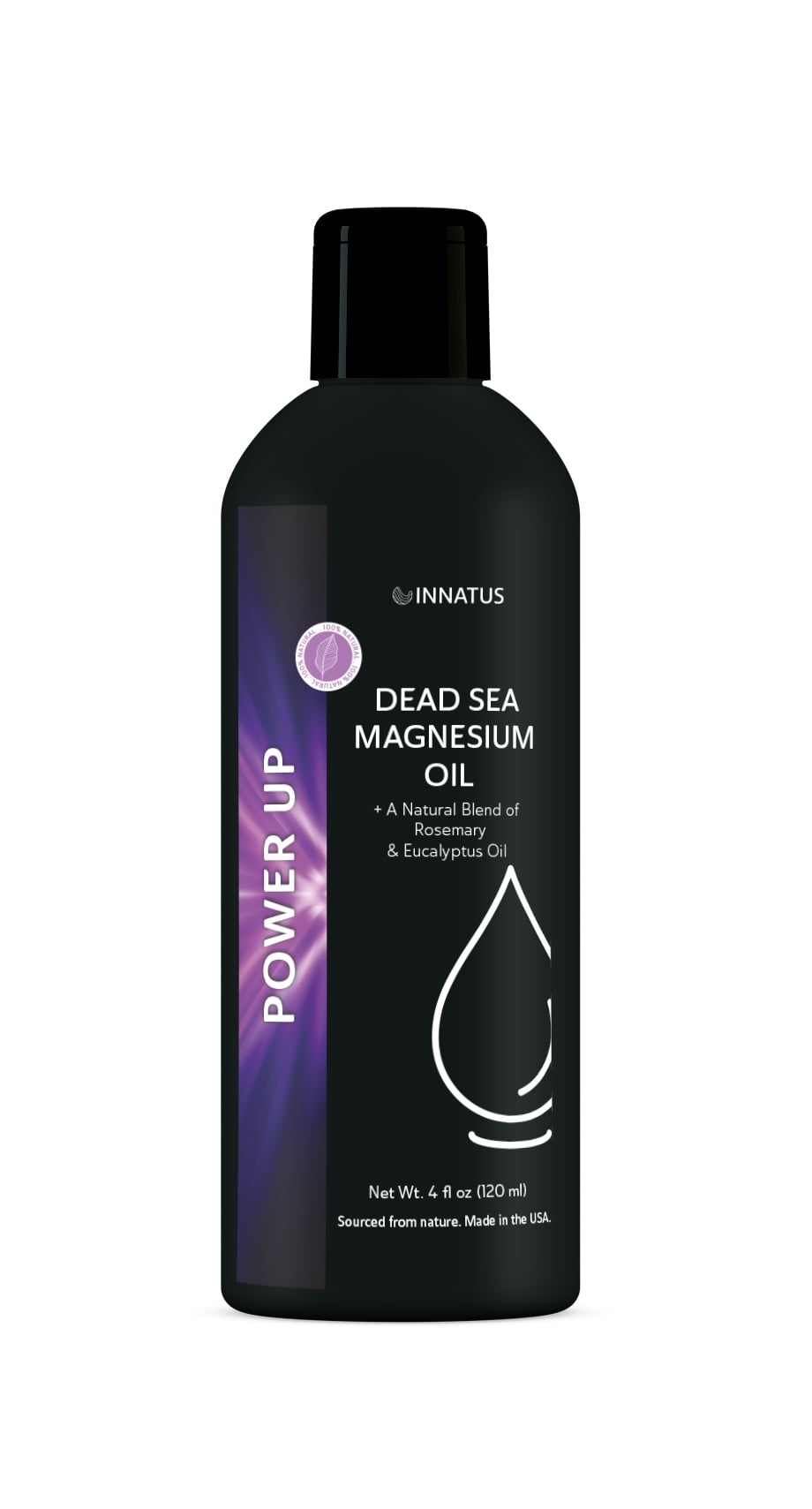 Natural Dead Sea Magnesium Power Up Oil – 4oz Topical Oil for Muscle ...