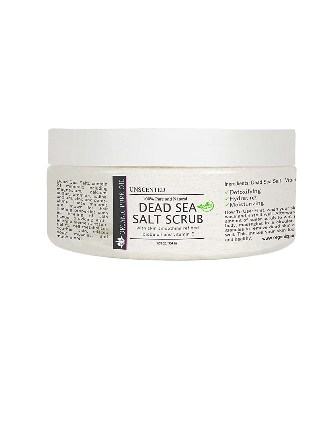 and Natural Dead Sea Salt Scrub | Hydrating and Moisturizing | Gently ...