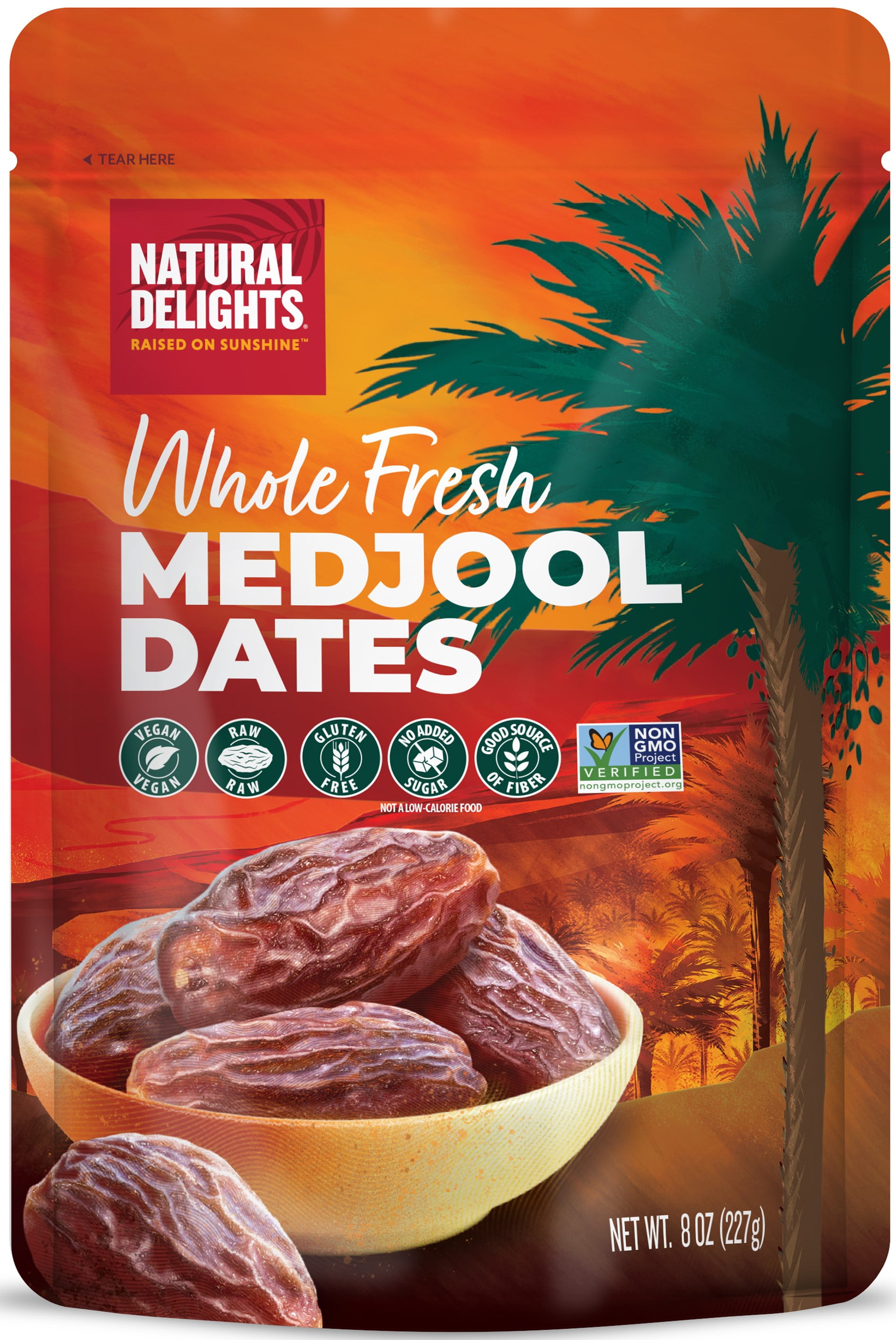 Natural Delights Gluten-Free Whole Fresh Medjool Dates, 8 Oz - Walmart.com