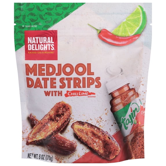Natural Delights Medjool Date Strips with Tajin 6oz. - Walmart.com