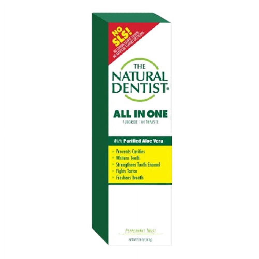 Natural Dentist All In One Fluoride Toothpaste, Peppermint Twist, 5 Oz ...