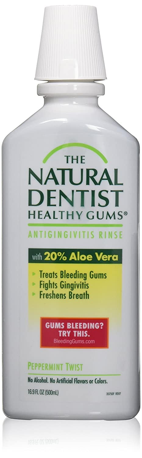 Natural Dentist Healthy Gums Antigingivitis Rinse Peppermint Twist 16.9 ...
