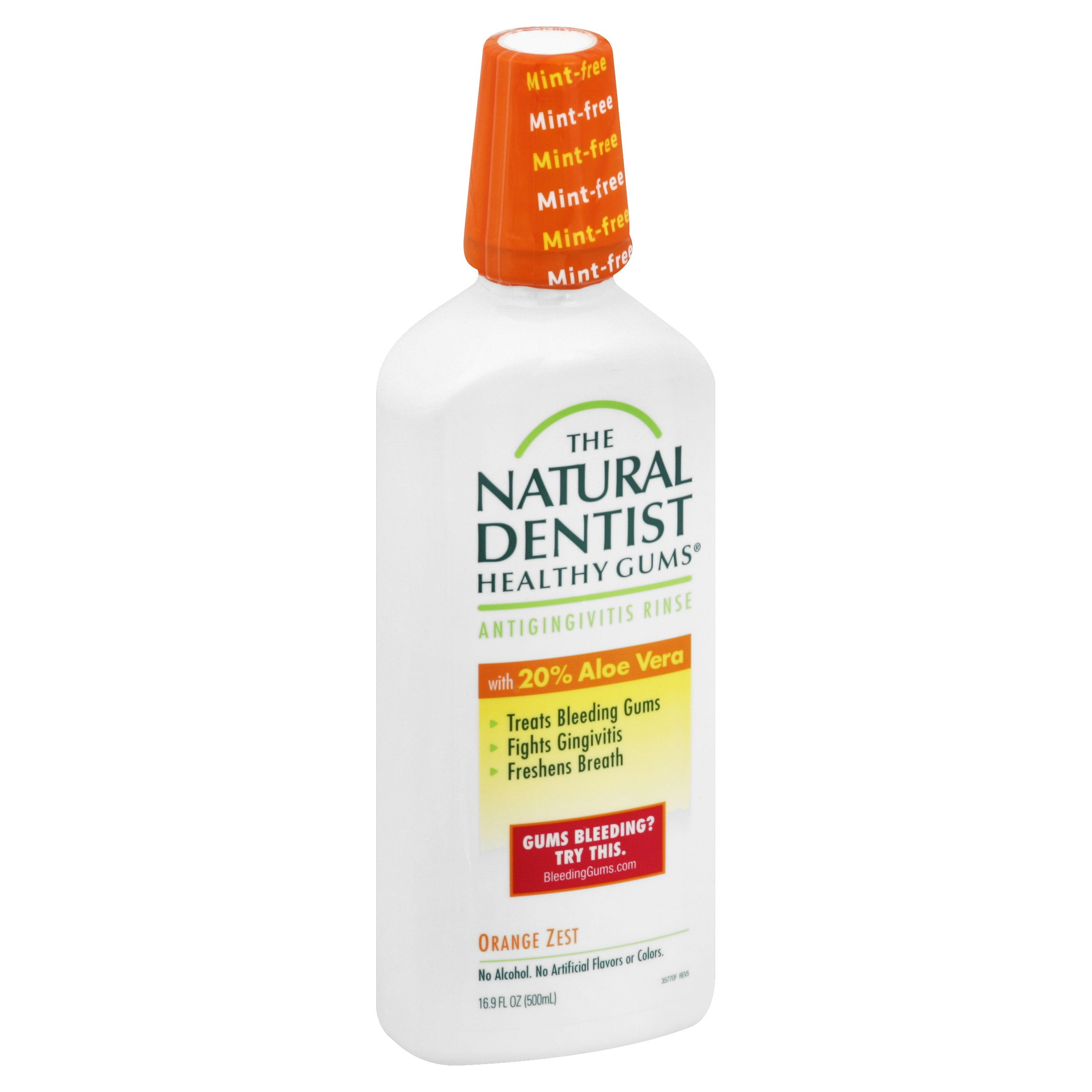 Natural Dentist Mouthrinse Orange Zest 16 oz (Pack of 6) - Walmart.com