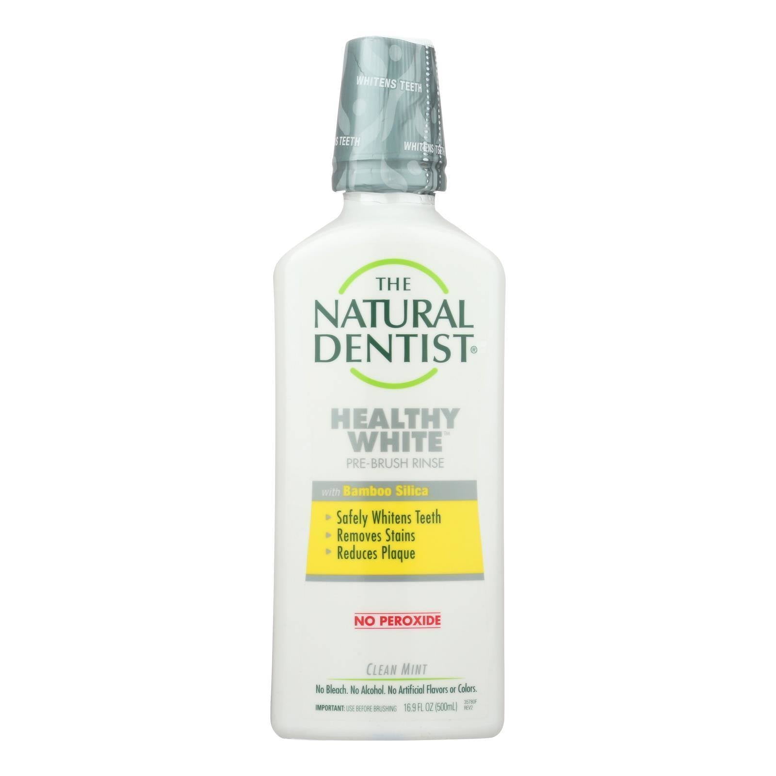 Natural Dentist Pre-Brush Whitening Rinse - Clean Mint - 16.9 oz ...