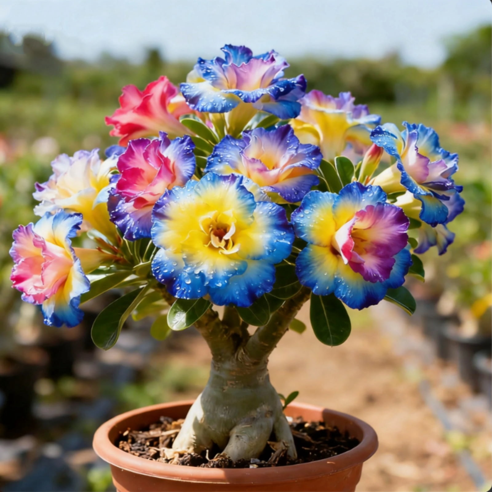 Natural Desert Rose — Non-GMO — (Non-Artificial)--Easy to cultivate--10 ...