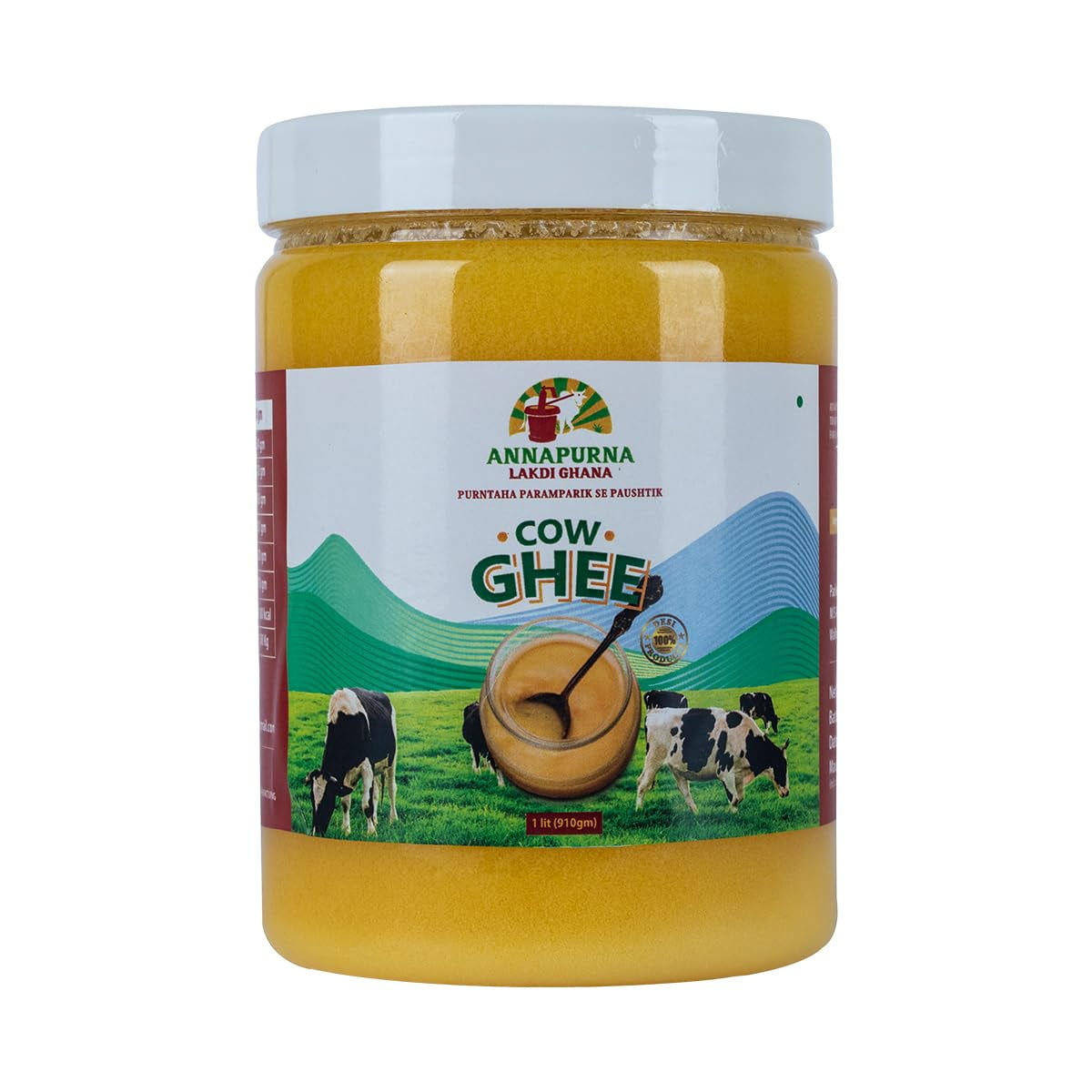 Natural Desi Cow Ghee By Annapurna Lakdi Ghana | High In Protein Fiber ...