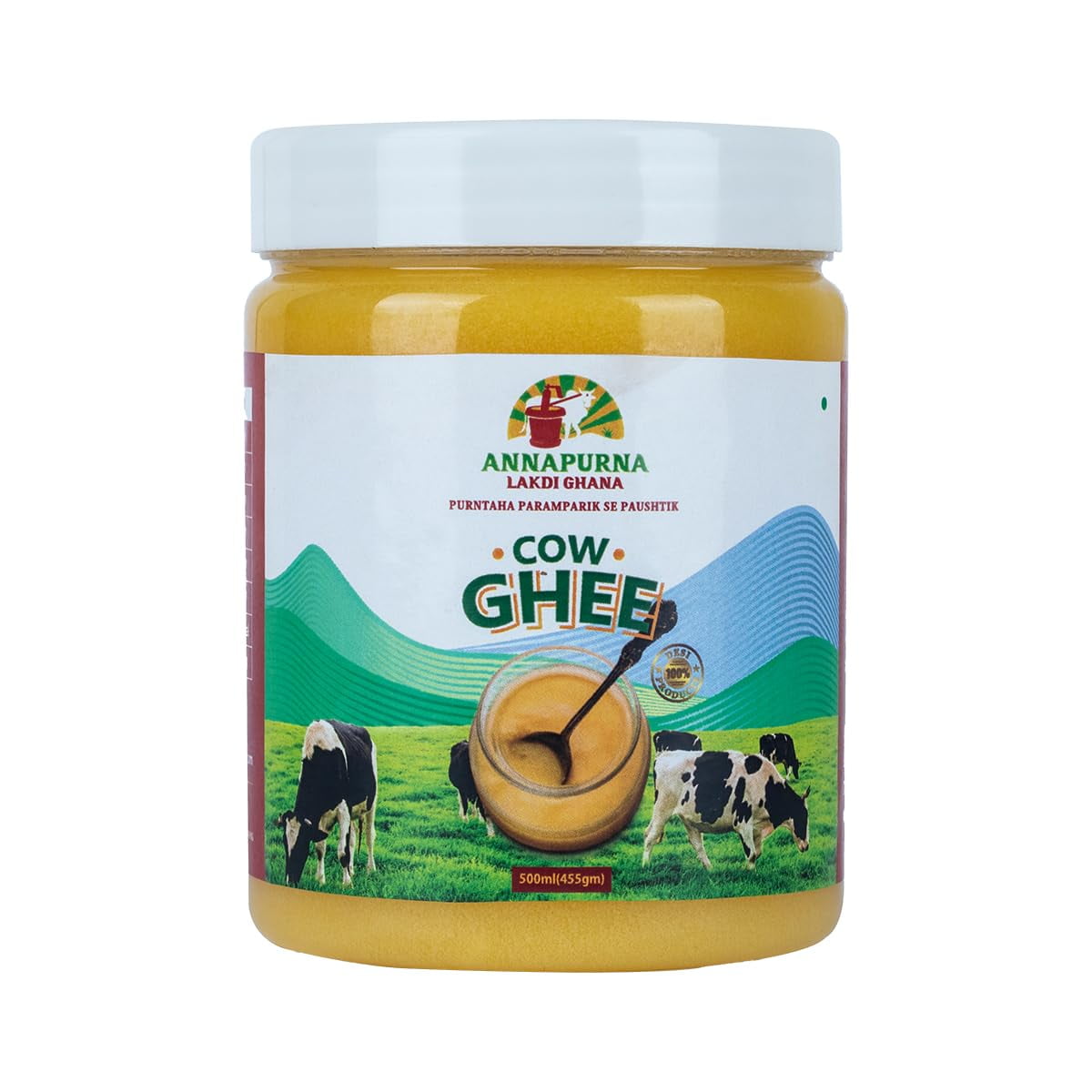Natural Desi Cow Ghee By Annapurna Lakdi Ghana | High In Protein Fiber ...
