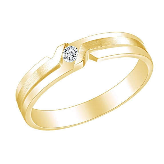 AFFY Natural Diamond Accent Mens Engagement Wedding Ring 14k Solid ...