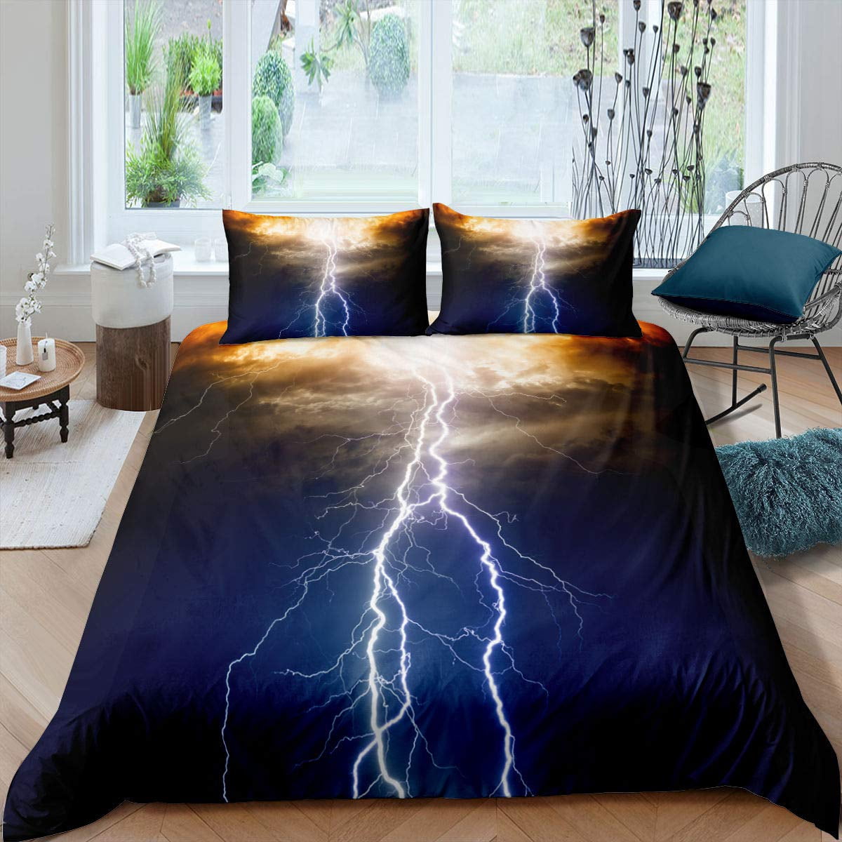 Natural Disaster Thunder and Lightning Dark Clouds Room Decoration ...