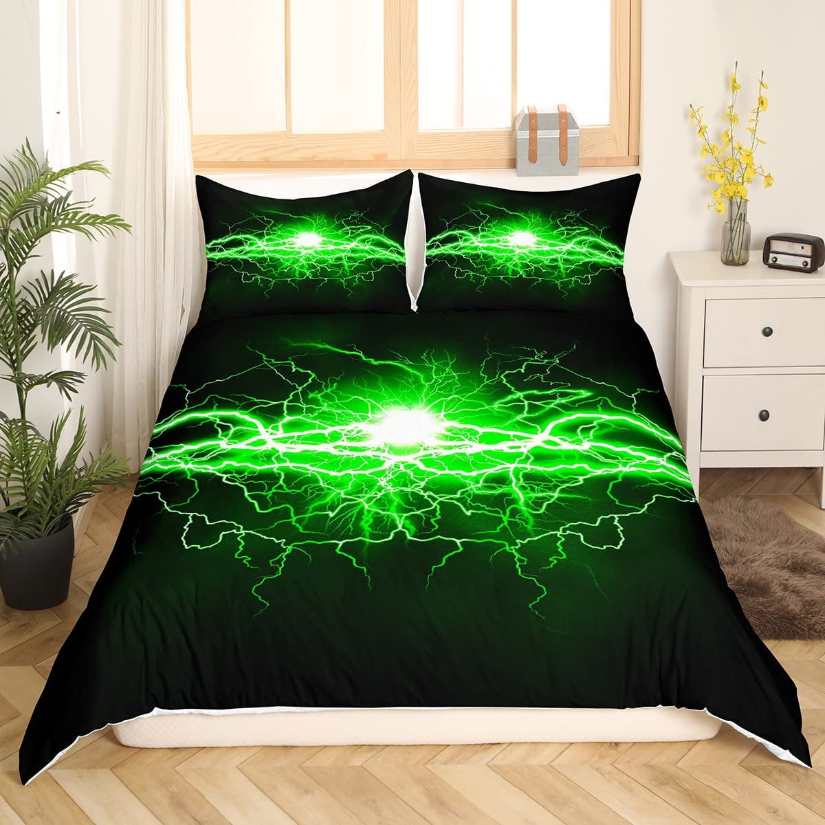 Natural Disaster Thunder and Lightning Dark Clouds Room Decoration ...