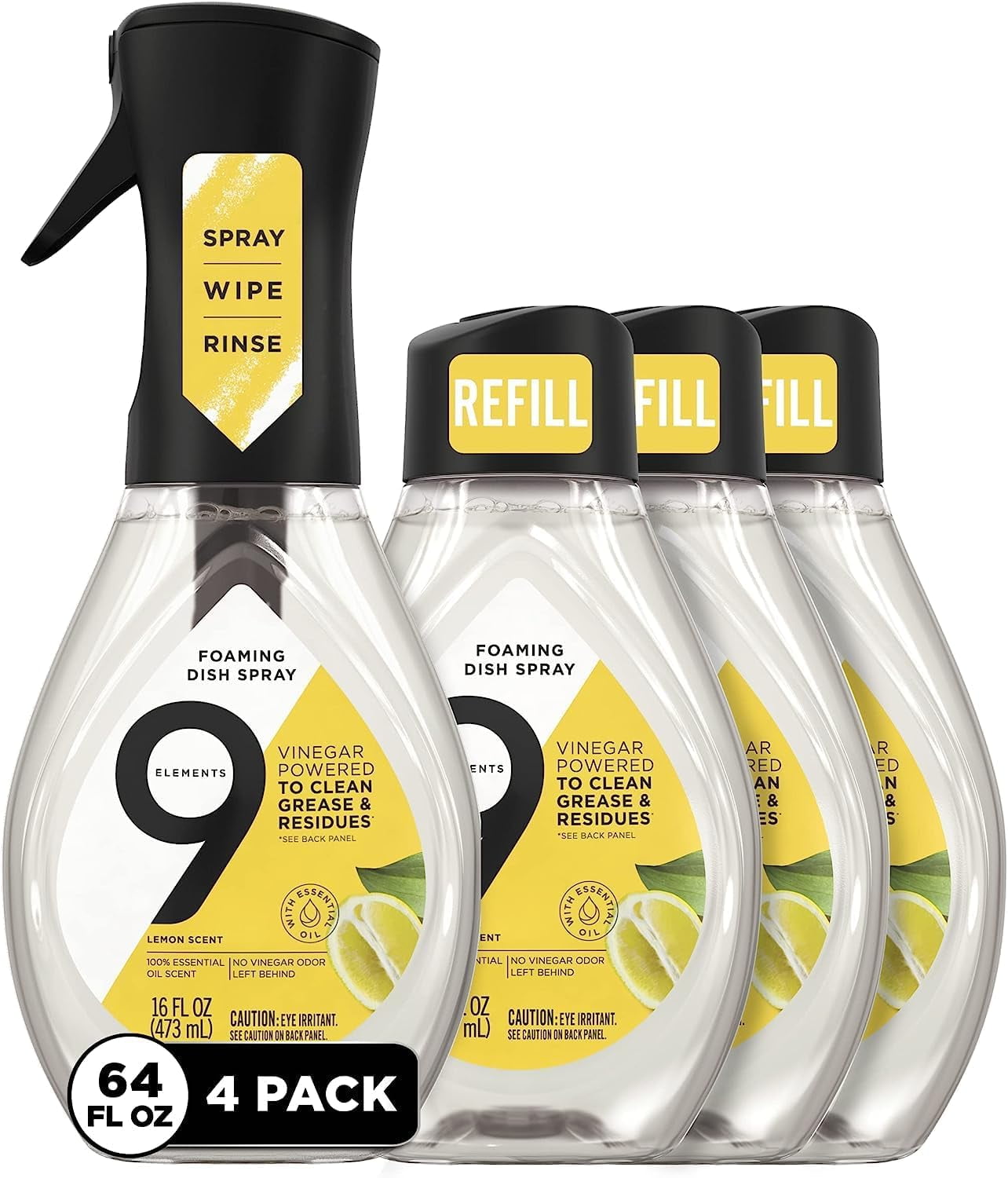 Natural Dish Soap, Dishwashing Liquid with Lemon Essential Oils, Made ...