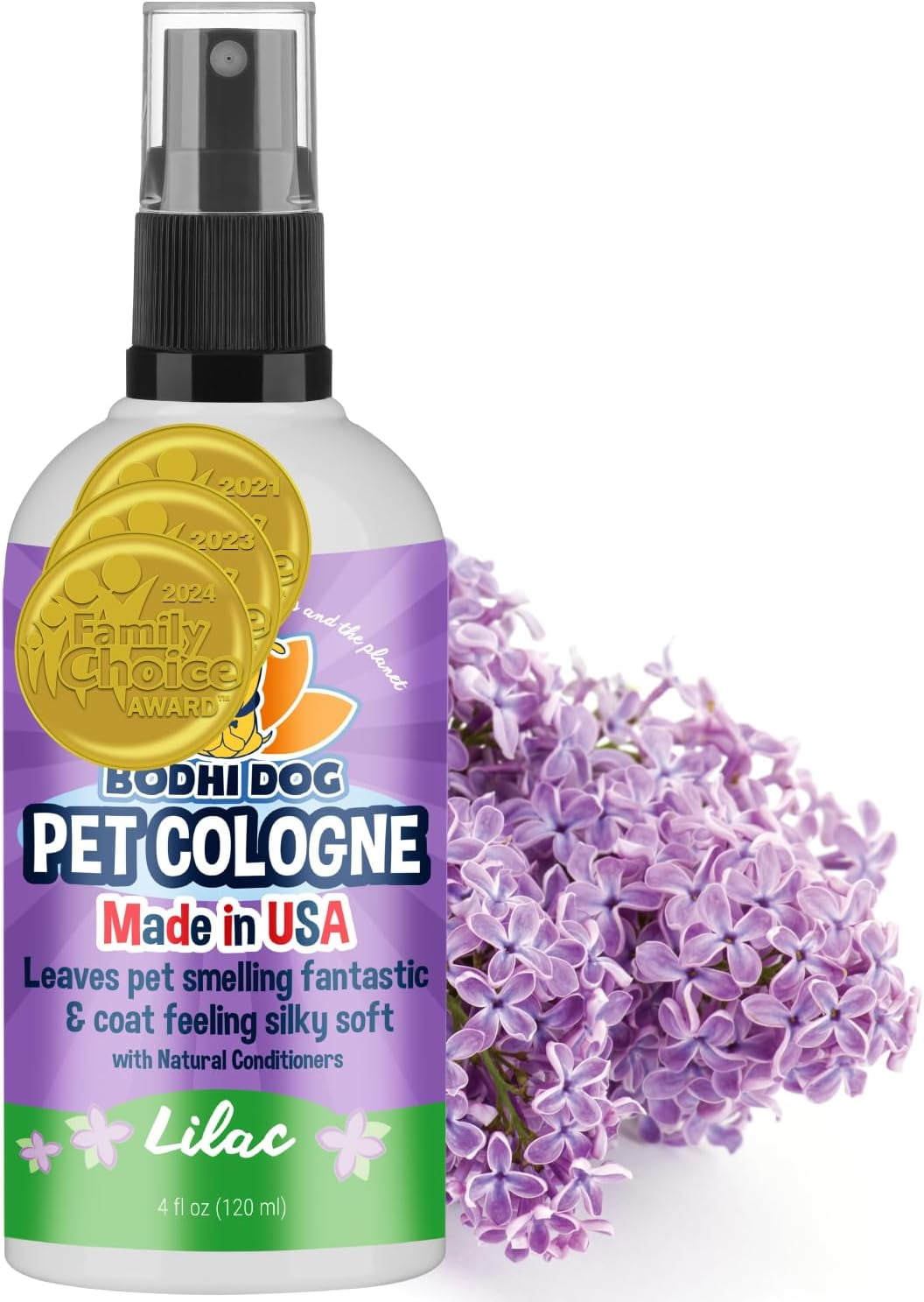 Natural Dog Cologne (Lilac) - Premium Scented Deodorizing Pet Perfume ...