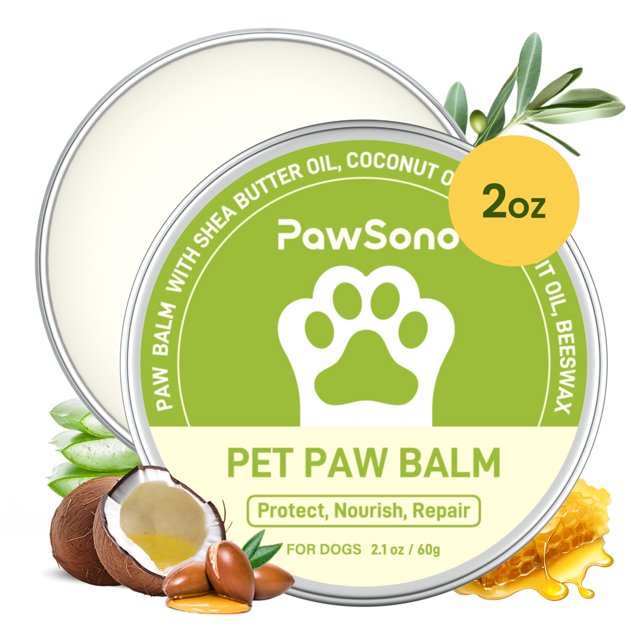 Natural Dog Paw Balm,Paw Pad Snout Soother Moisturizer, Repairs Cracks ...