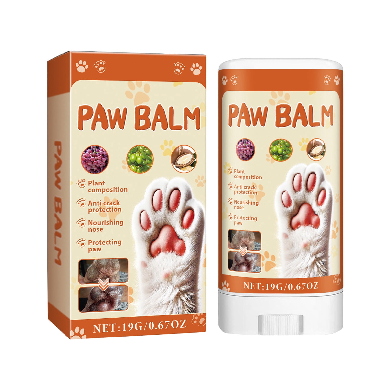 Natural Dog Paw Balm, Dog Paw Protection for Hot Pavement, Dog Paw Wax ...