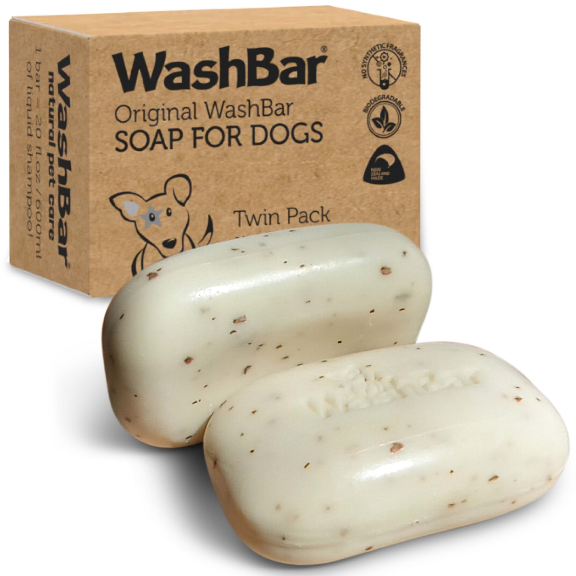The Natural Dog Shampoo DPF11 Bar Soap for Itchy Skin Relief - Twin ...