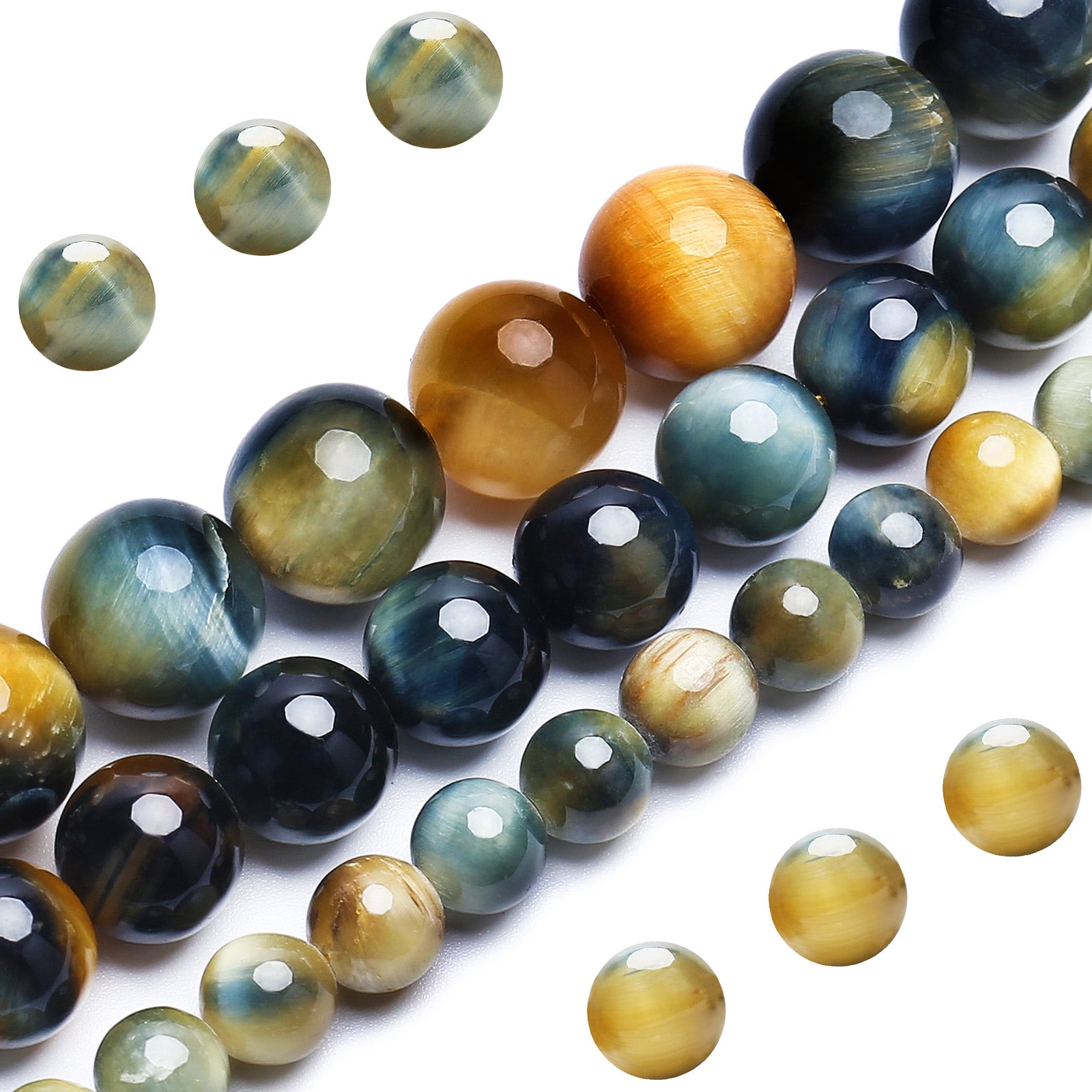 AAA Grade Tiger Eye Beads, 8MM Round Loose Beads, 100PCs Bulk Lot for ...