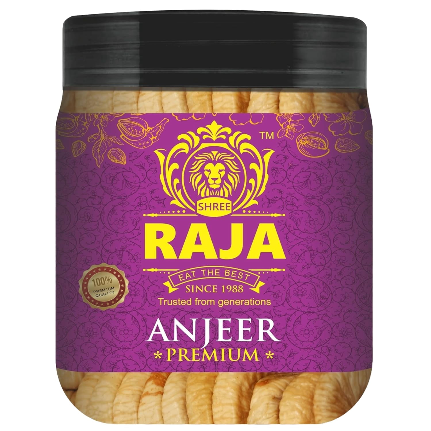 Natural Dried Afghani Anjeer By Shree Raja 500gm, (250gm* Premium Pack ...