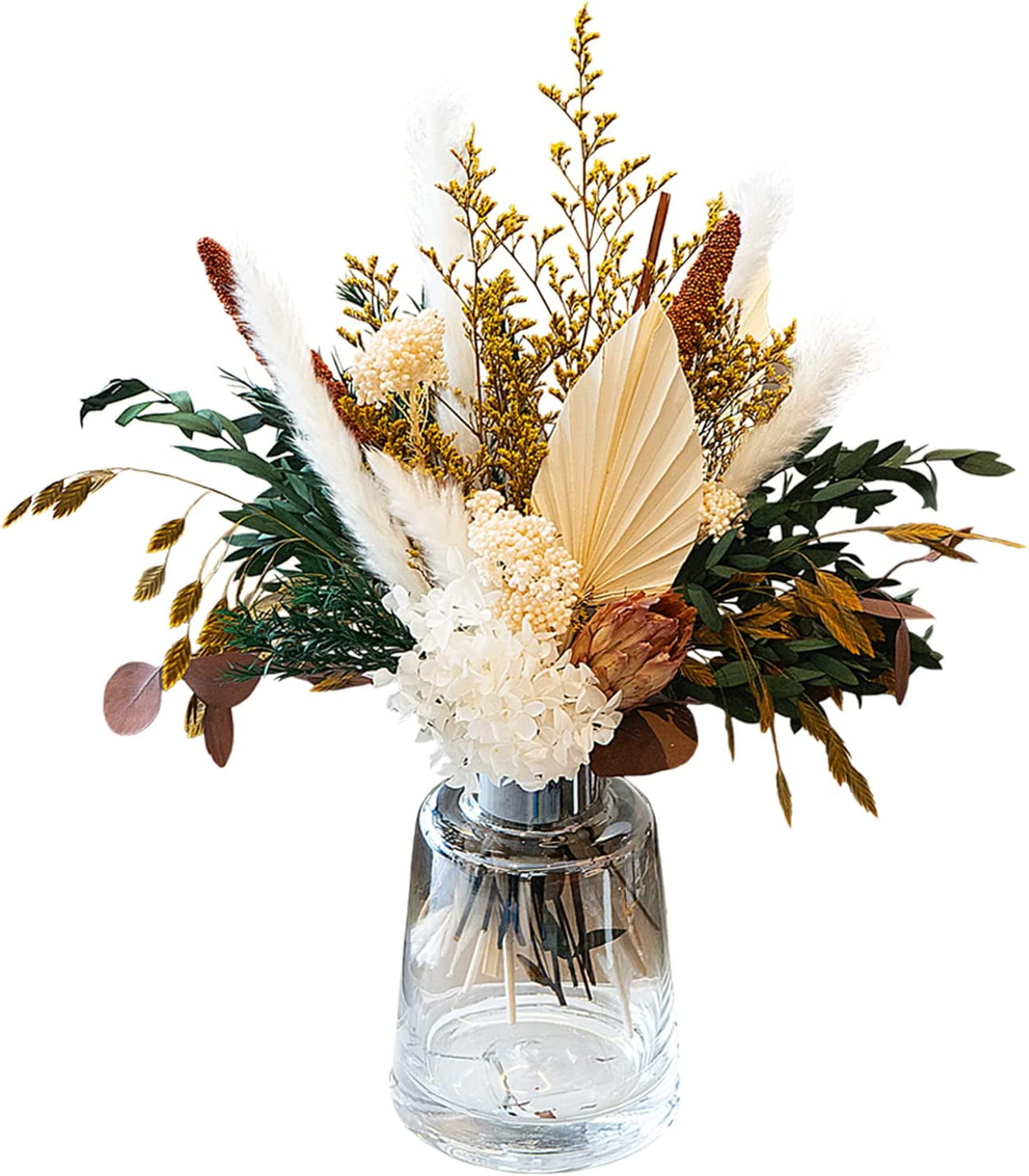 Natural Dried Flower Bouquet | Fall Home Decor, Mix Preserved Florals ...