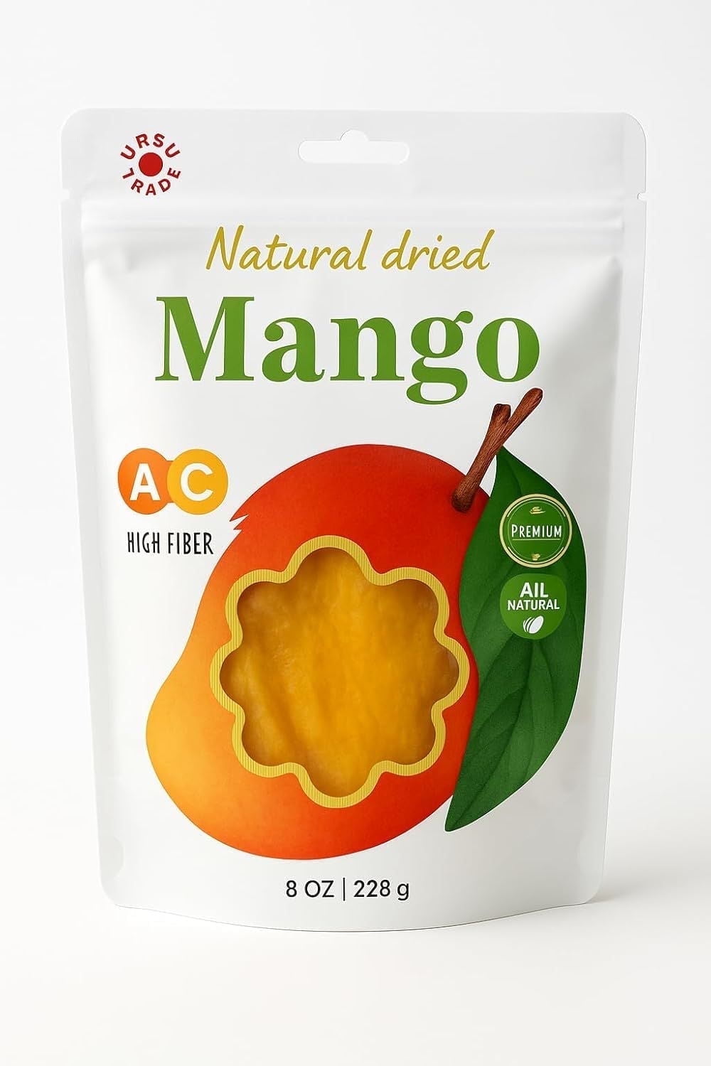 Dried Mango - 8oz (228g) - Delicious Dry Fruit Snack. Dry fruit Mango ...
