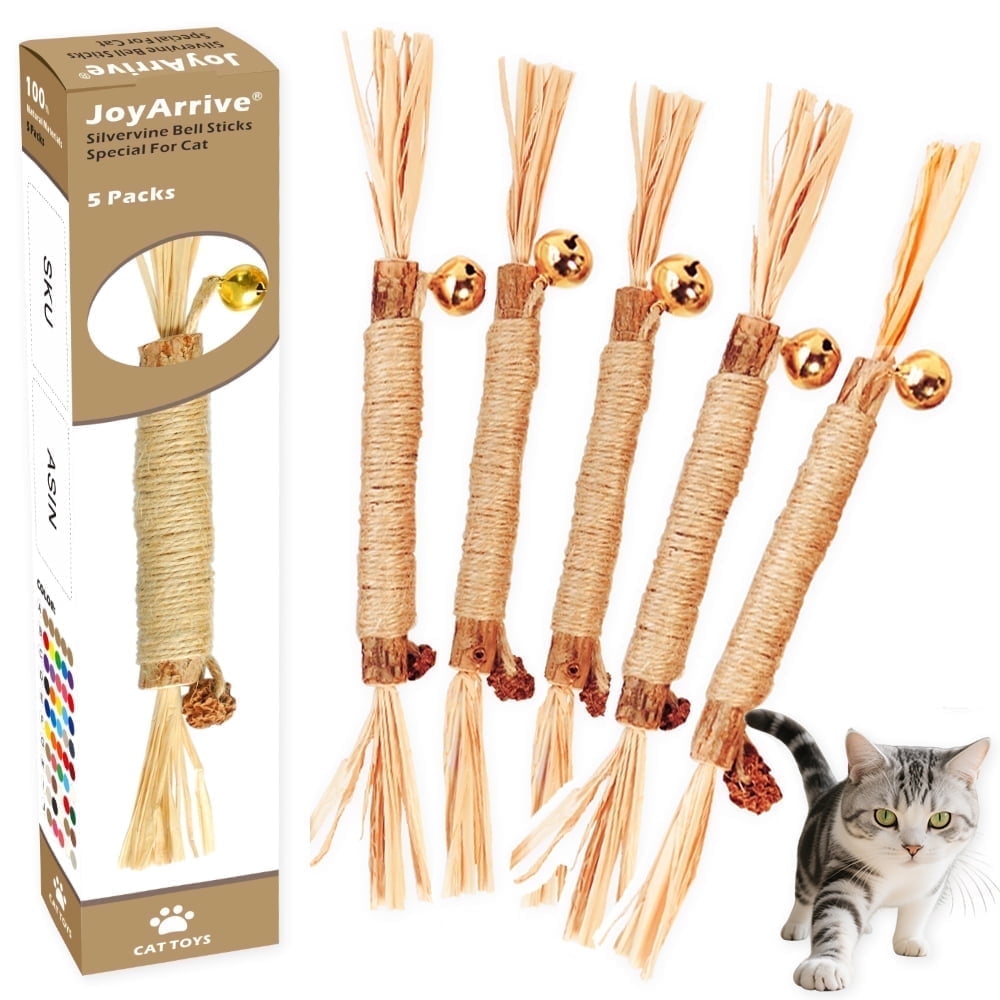 Natural Dried Matatabi Cat Chew Stick with Gall Fruit, Raffia Grass ...