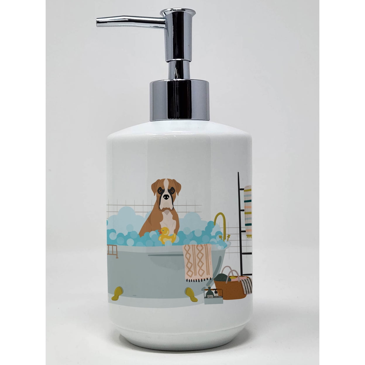 Natural Eared Fawn Boxer Ceramic Soap Dispenser - Walmart.com
