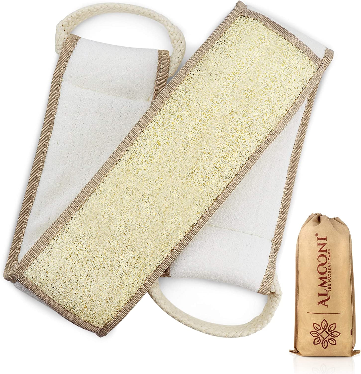 Natural Egyptian Loofah Back Scrubbers for Use in Shower, Exfoliating ...