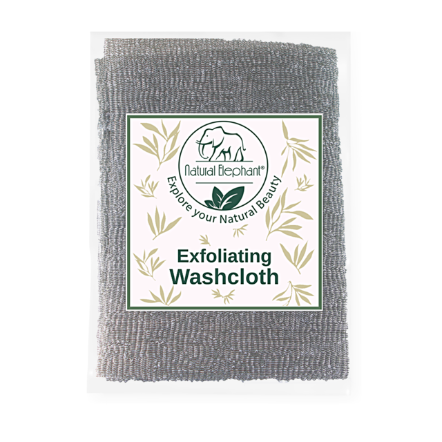Natural Elephant Exfoliating Washcloth Charcoal Grey - Walmart.com