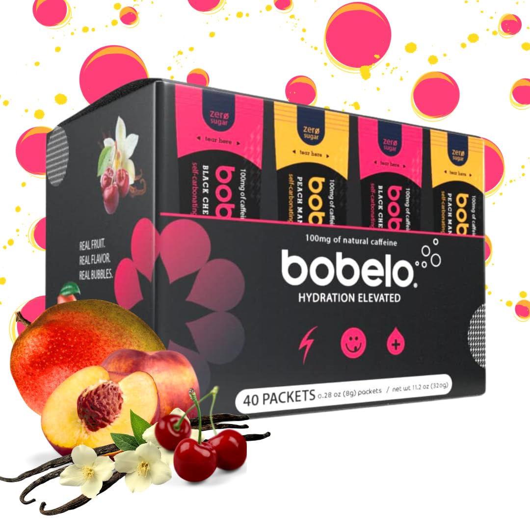 Natural Energy Drink Powder - 2 Flavors Variety Pack, Sugar Free Self ...