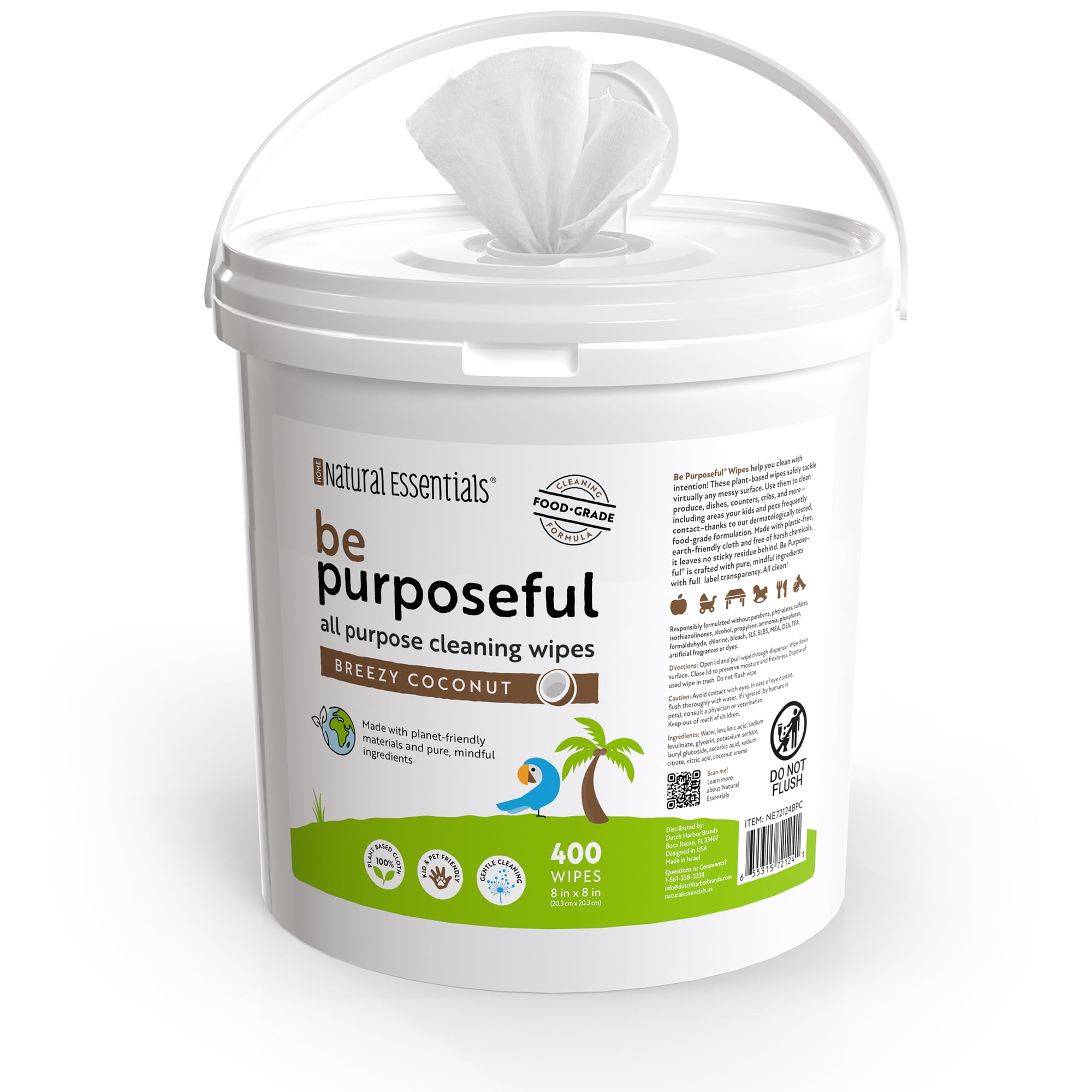 Natural Essentials Be Purposeful Cleaning Wipes, All Purpose Cleaner ...