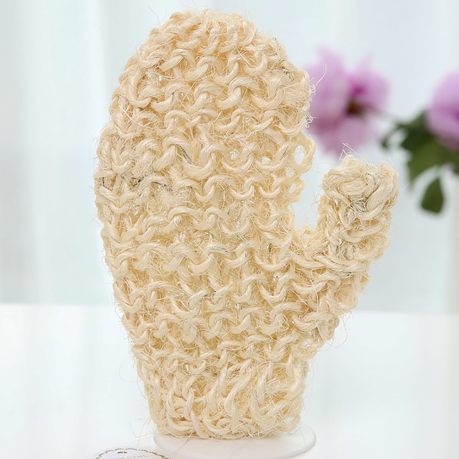 Natural Exfoliating Sisal Fiber Loofah Glove Mitt Mitten - Bath Sponge ...