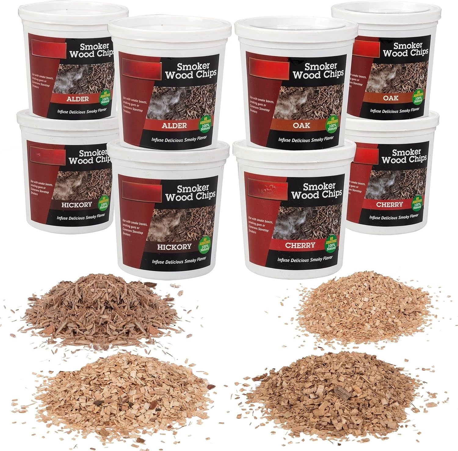 All Natural Extra Fine BBQ Wood Chips, Apple, Oak, Hickory, Mesquite ...