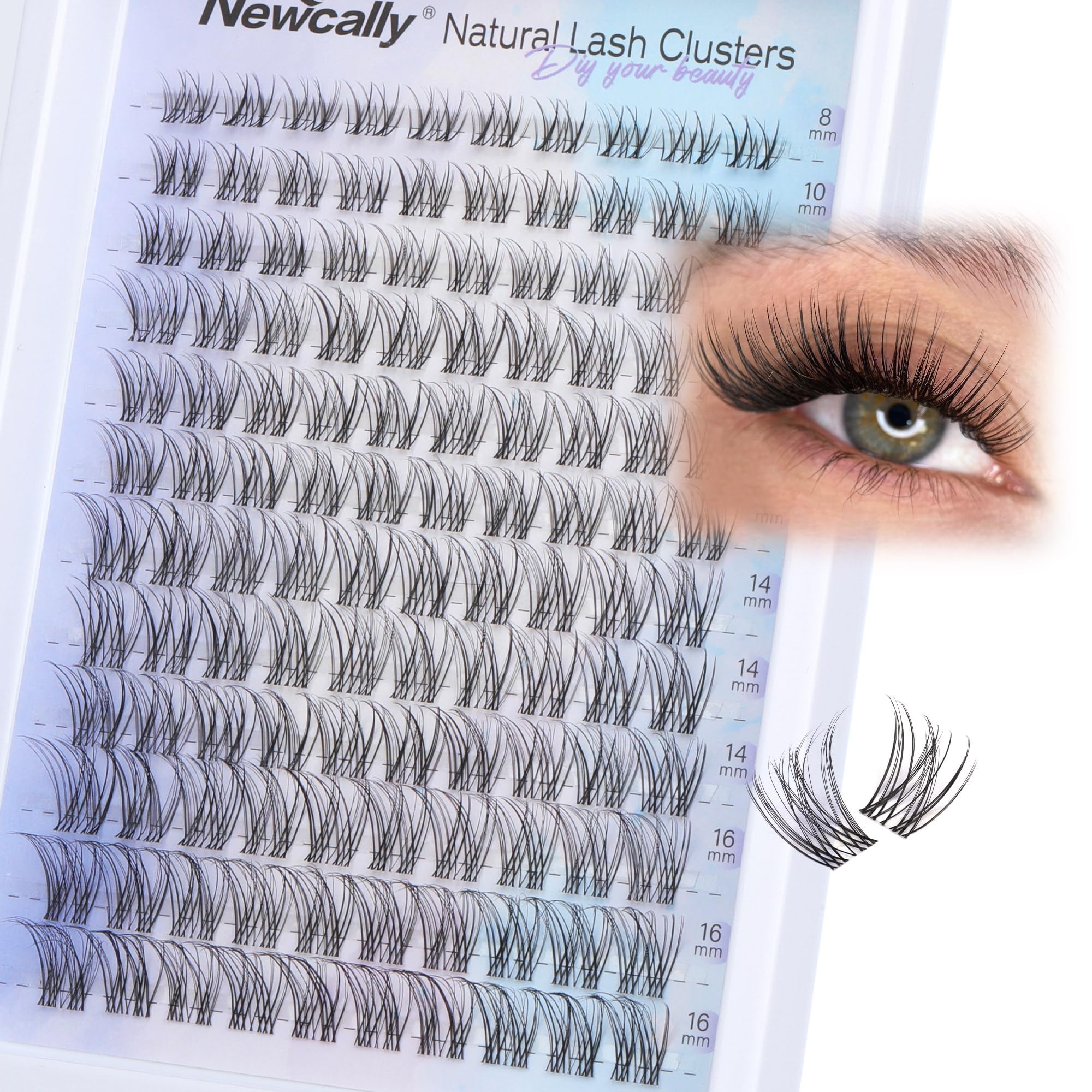 Natural Eyelash Clusters Lash SSF20 Individuals DIY Lash Extension C ...