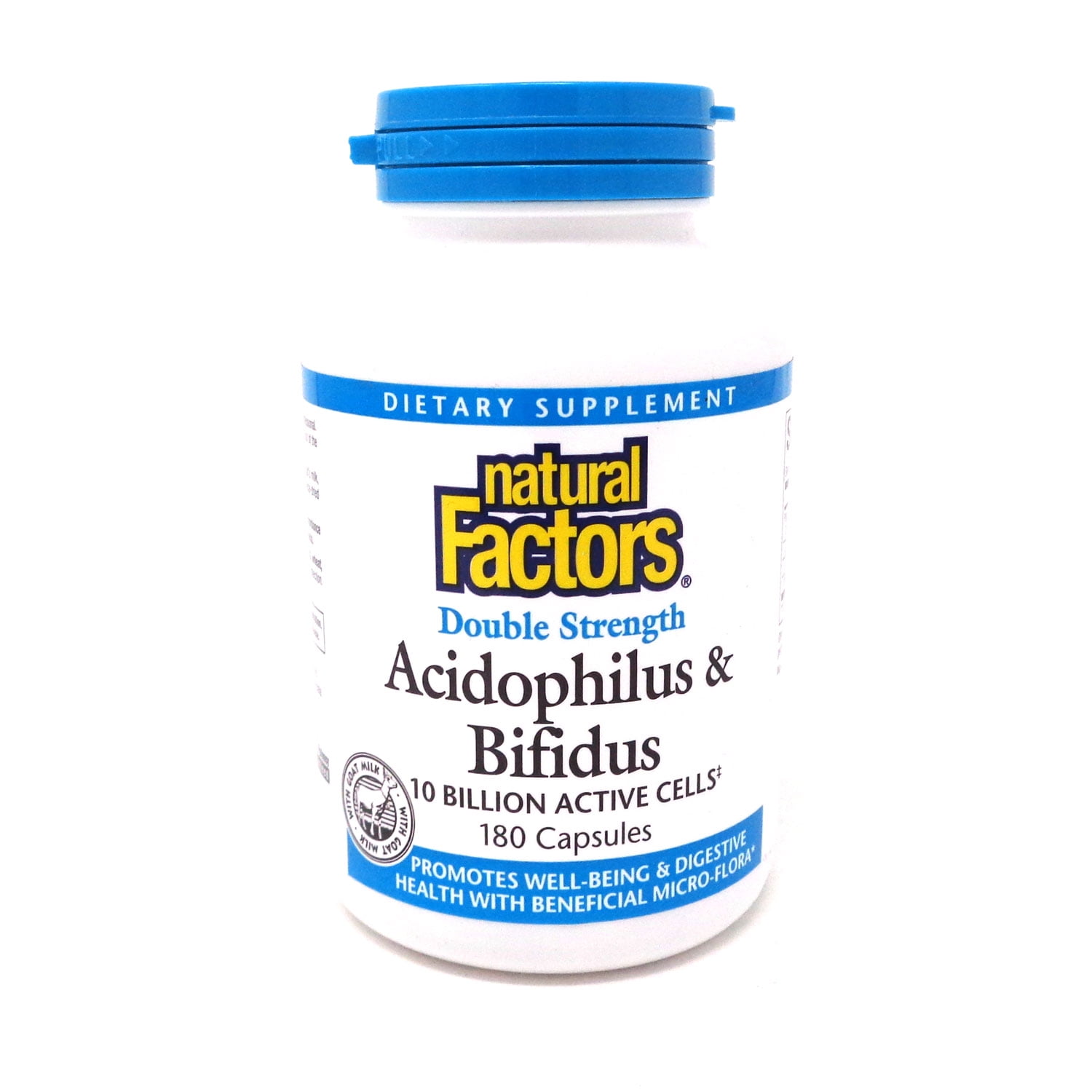 Natural Factors Acidophilus & Bifidus Double Strength, Probiotic and ...