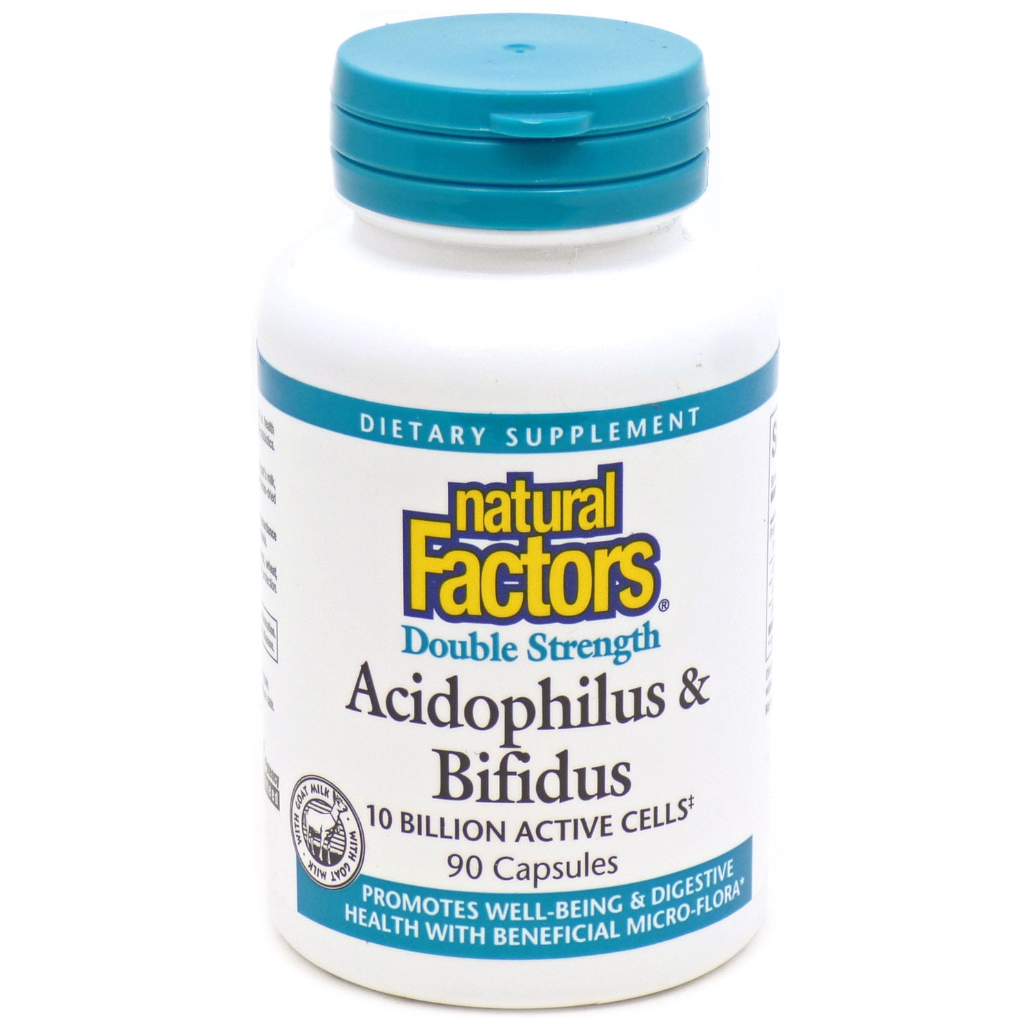 Natural Factors Acidophilus & Bifidus Double Strength, Probiotic and ...