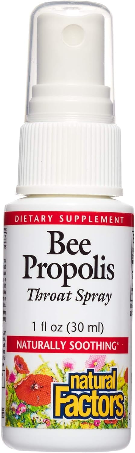 Natural Factors Bee Propolis Throat Spray, Helps Soothe a Sore Throat ...