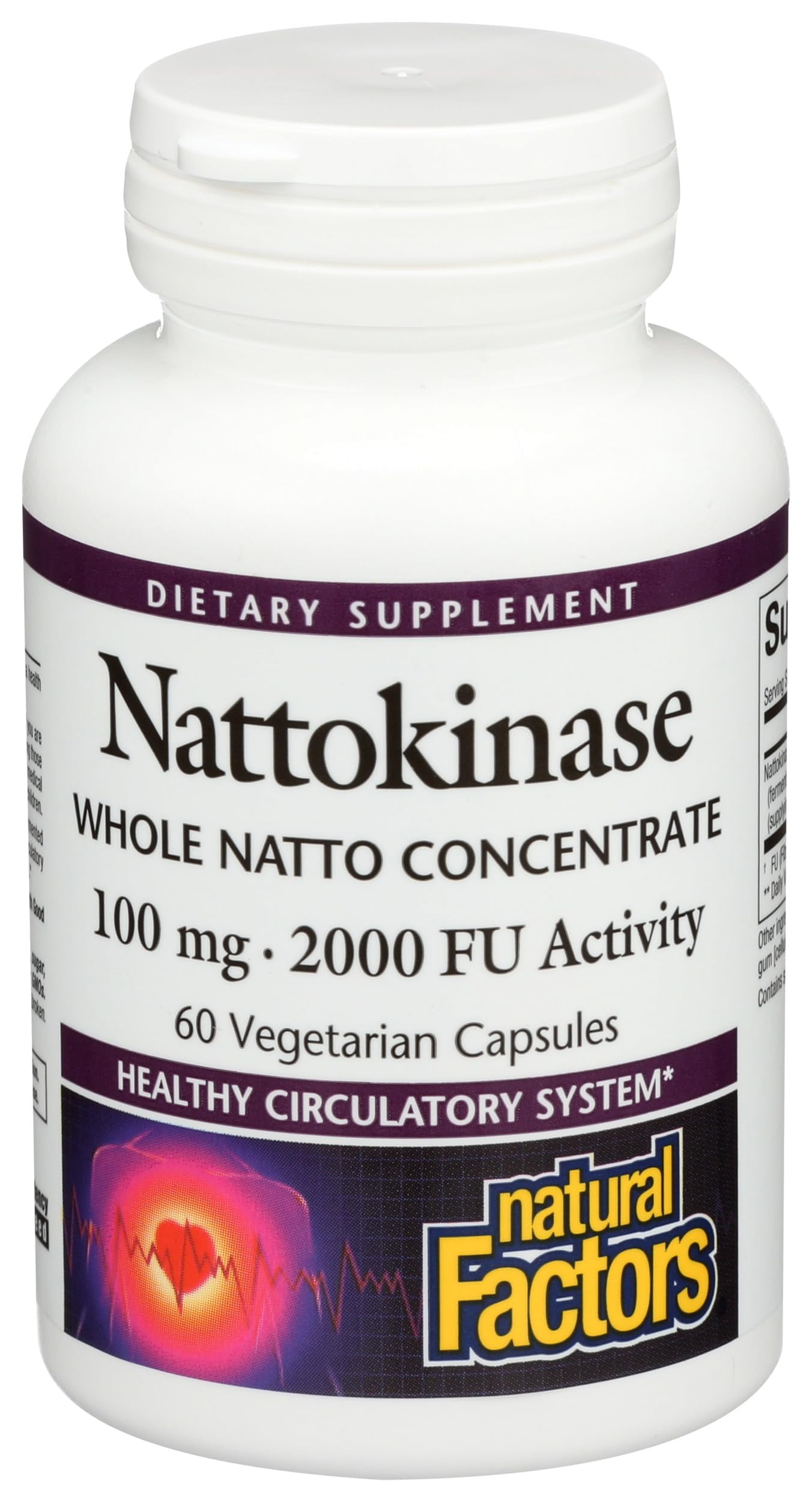 Natural Factors, Nattokinase, 100mg, Supports Circulatory Health ...