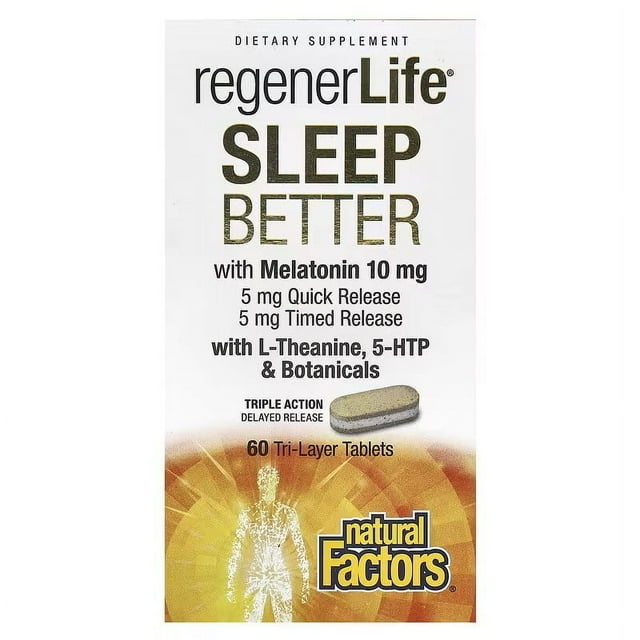 Natural Factors REGENERLIFE SLEEP BETTER, 60 Tablets - Walmart Business ...