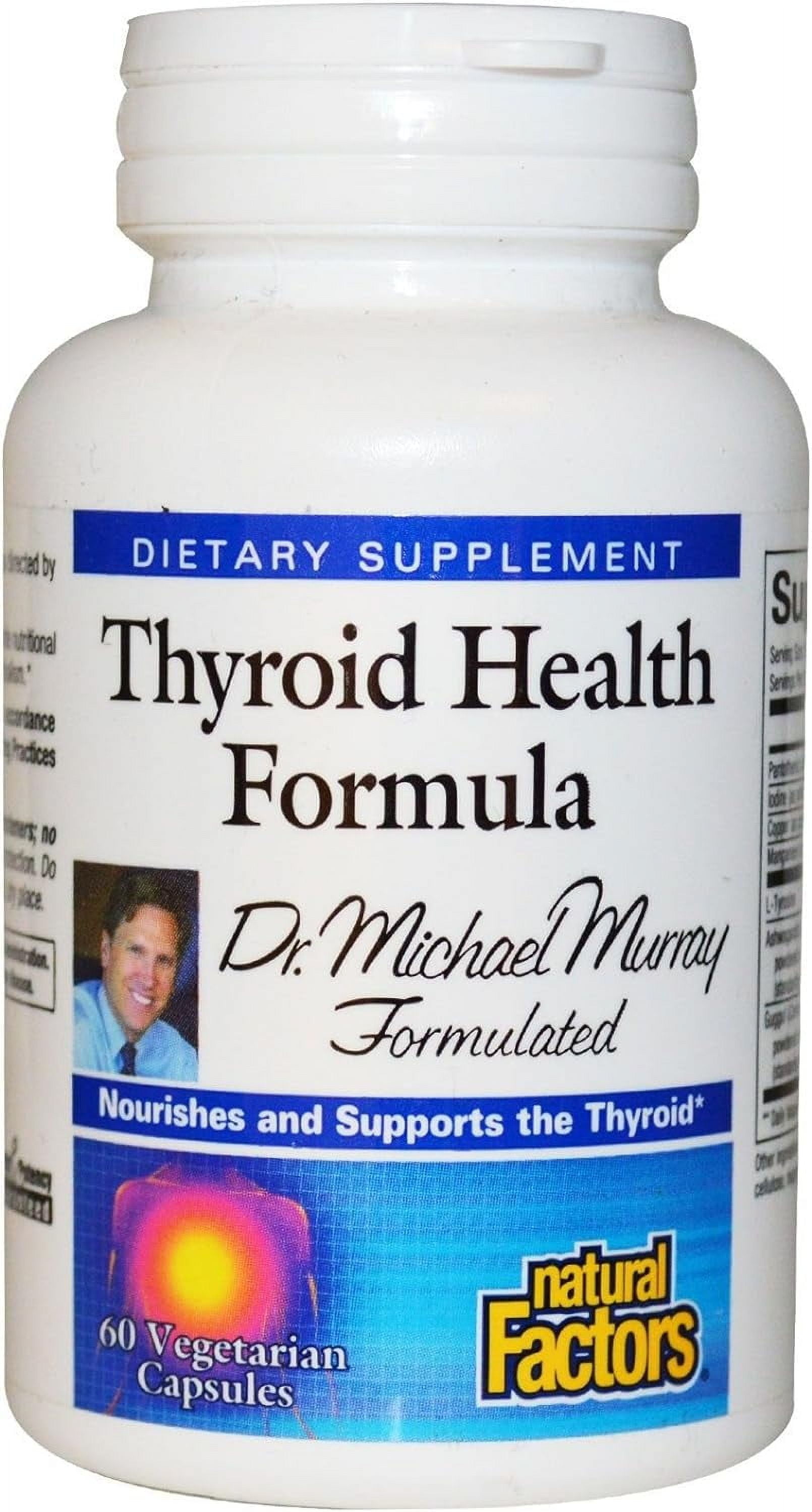 Natural Factors Thyroid Support Formula, Herbal Supplement for Thyroid ...