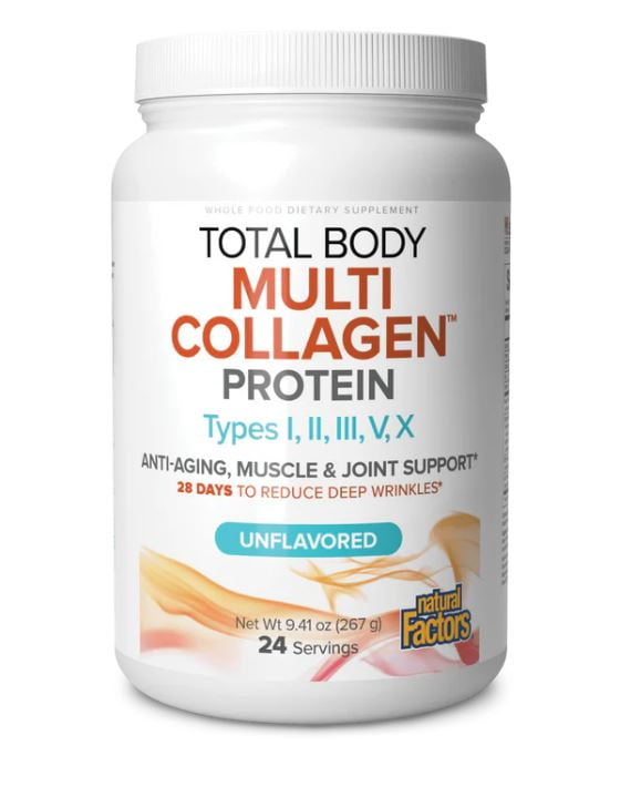 Natural Factors Total Body Multi Collagen Protein, 5-Collagen Blend ...