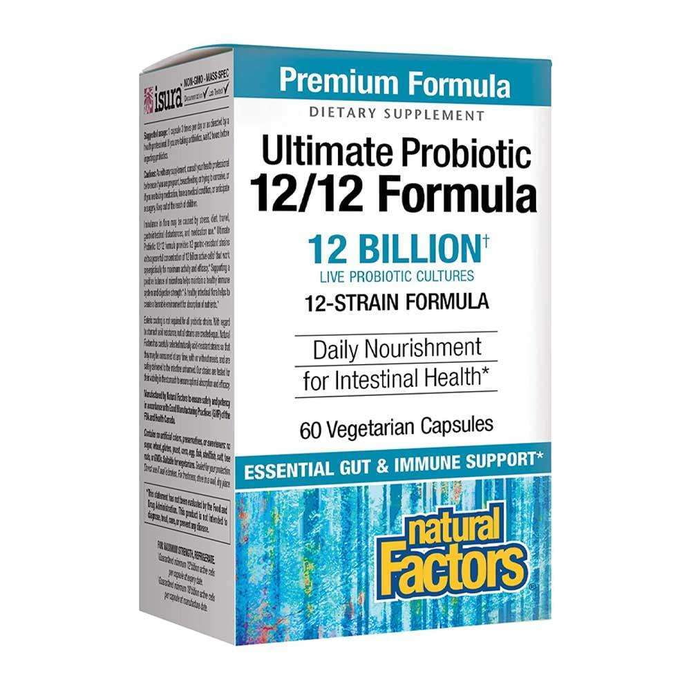 Natural Factors Ultimate Probiotic 12/12 Formula, Daily Probiotic for ...
