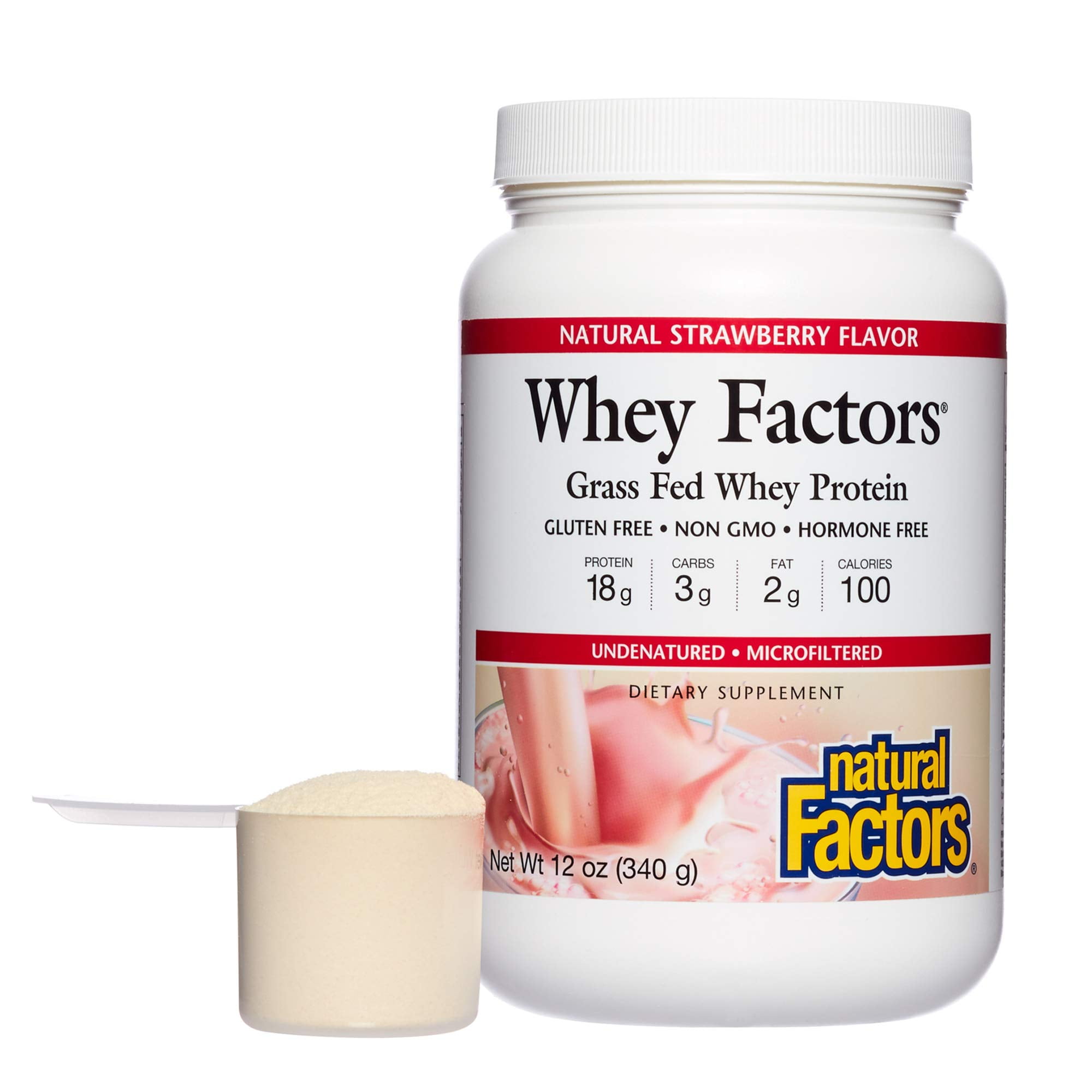 Natural Factors Whey Factors, Grass Fed Whey Protein Concentrate, Aids ...