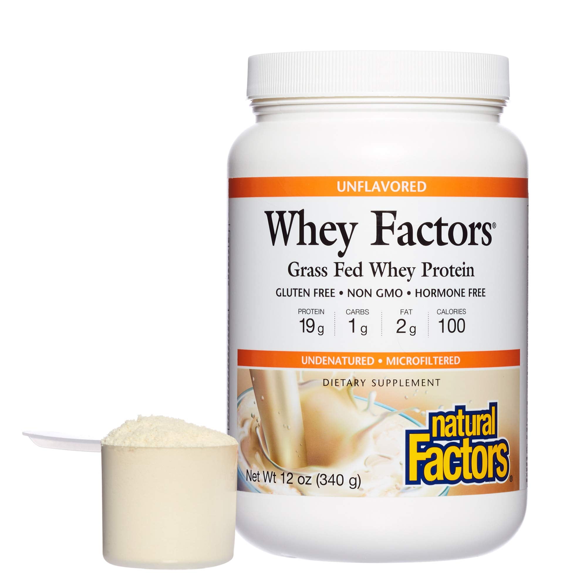 Natural Factors Whey Factors, Grass Fed Whey Protein Concentrate, Aids ...