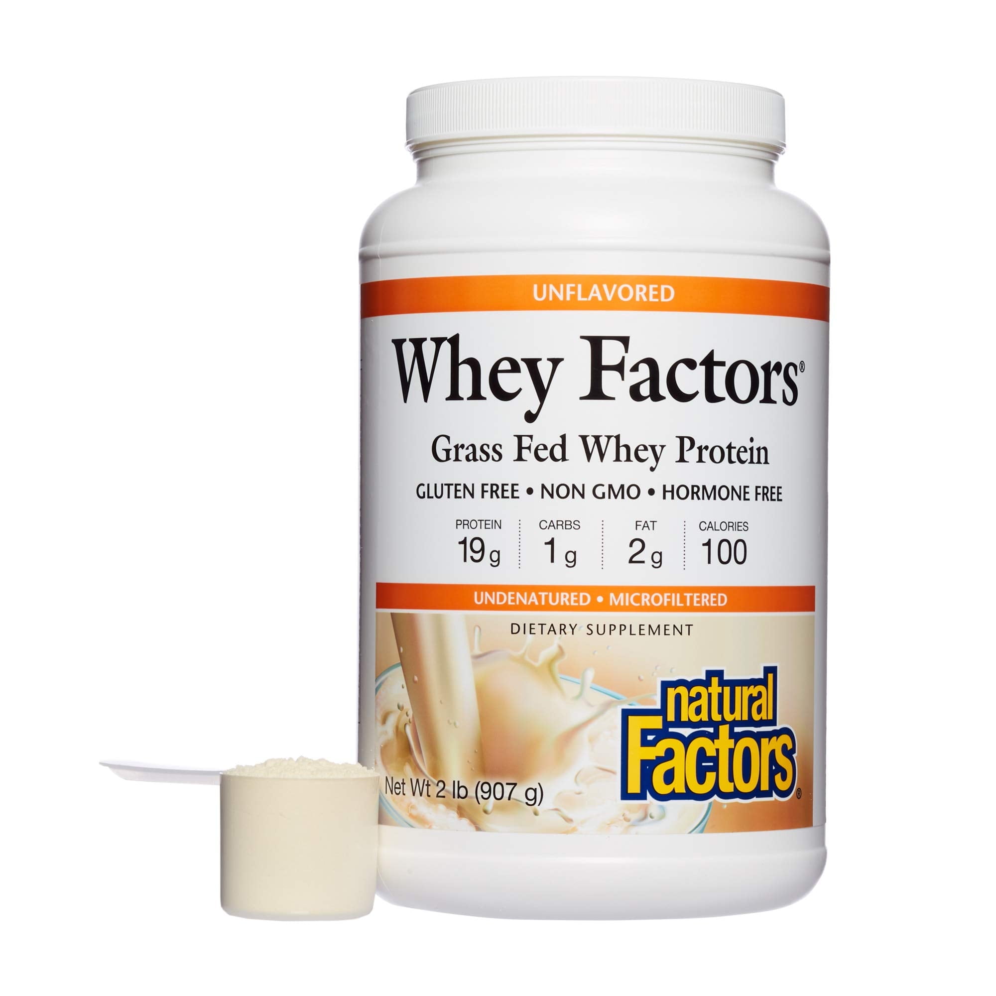 Natural Factors Whey Factors, Grass Fed Whey Protein Concentrate, Aids ...
