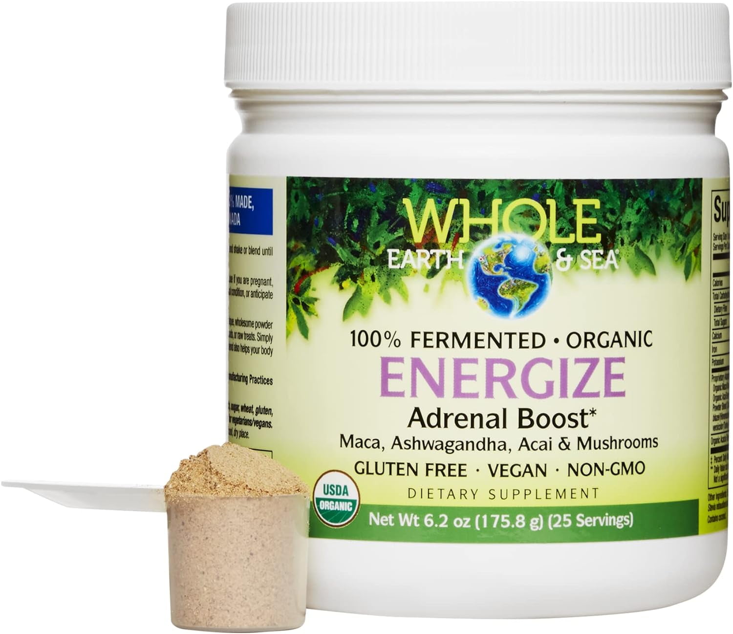 Natural Factors Whole Earth & Sea, Energize Adrenal Boost with Maca ...