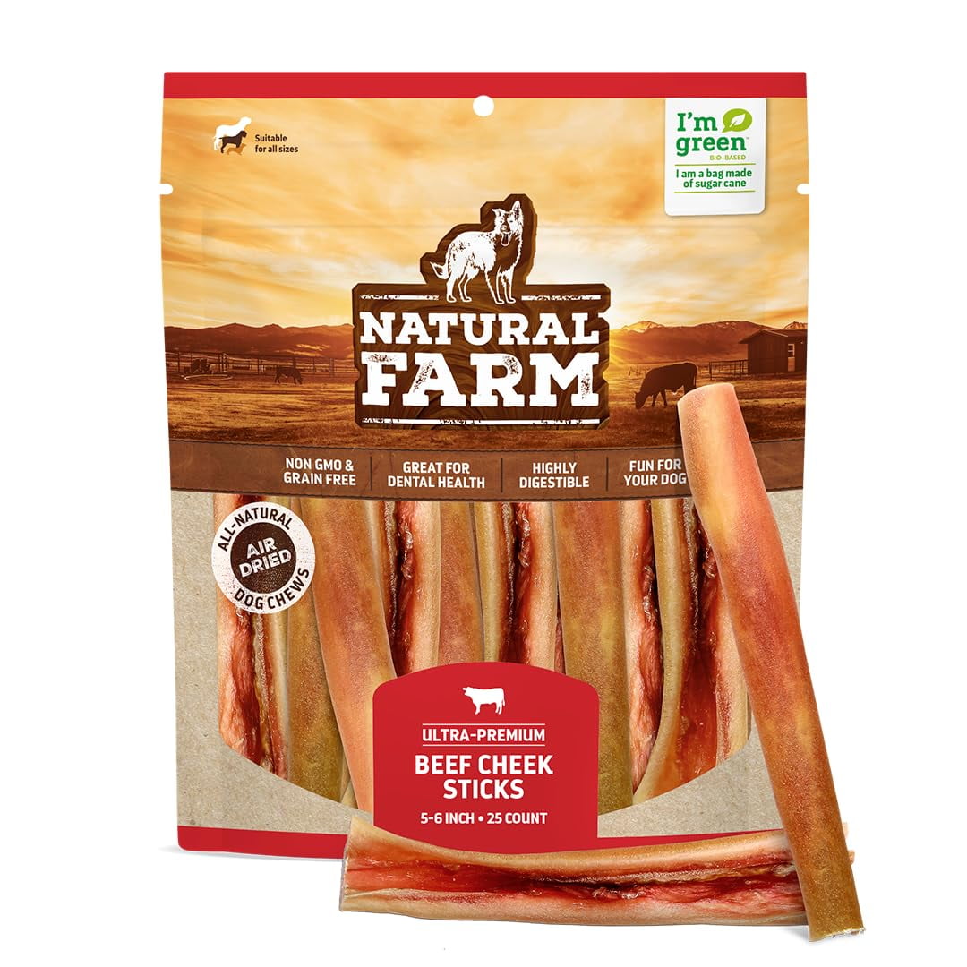 Natural Farm Cheek TGF4 Stick, 5-6-Inch (25-Pack)- Best Stick ...