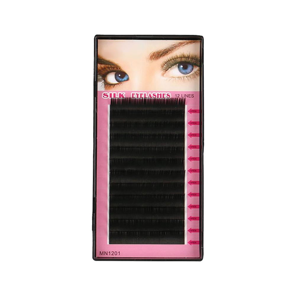 Natural Faux Silk Tray Eyelash Extension 3D Individual Eyelashe√ #Mink ...