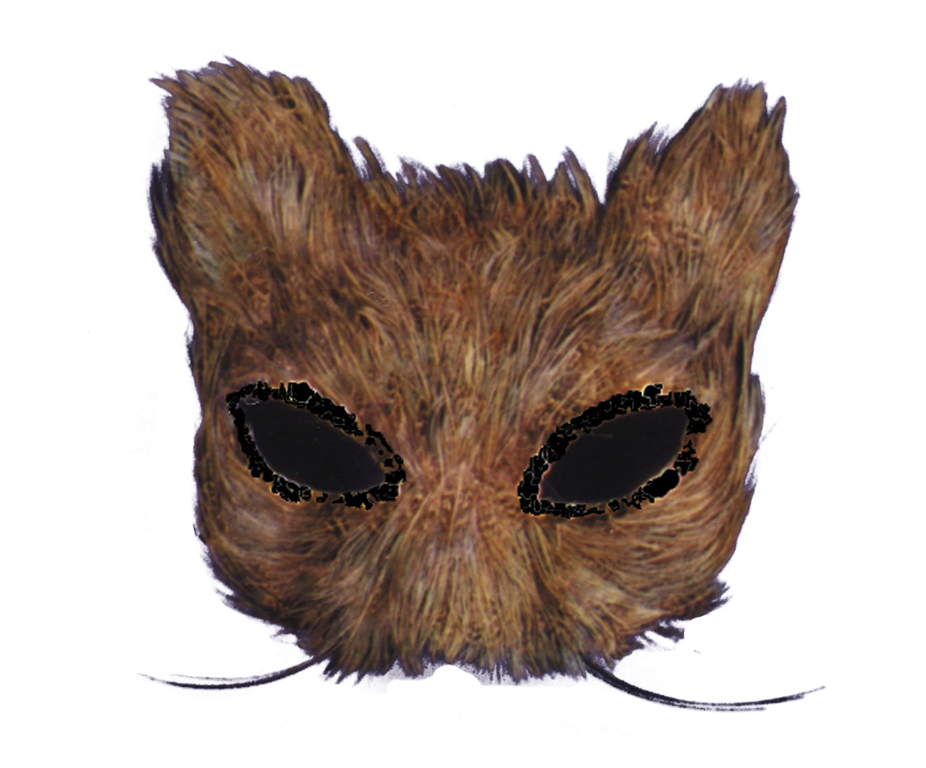 Natural Feather Cat Mask Halloween Accessory - Walmart.com