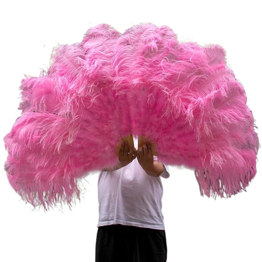 Natural Feather Fan Lady Carnival Wedding Halloween Party Dance ...