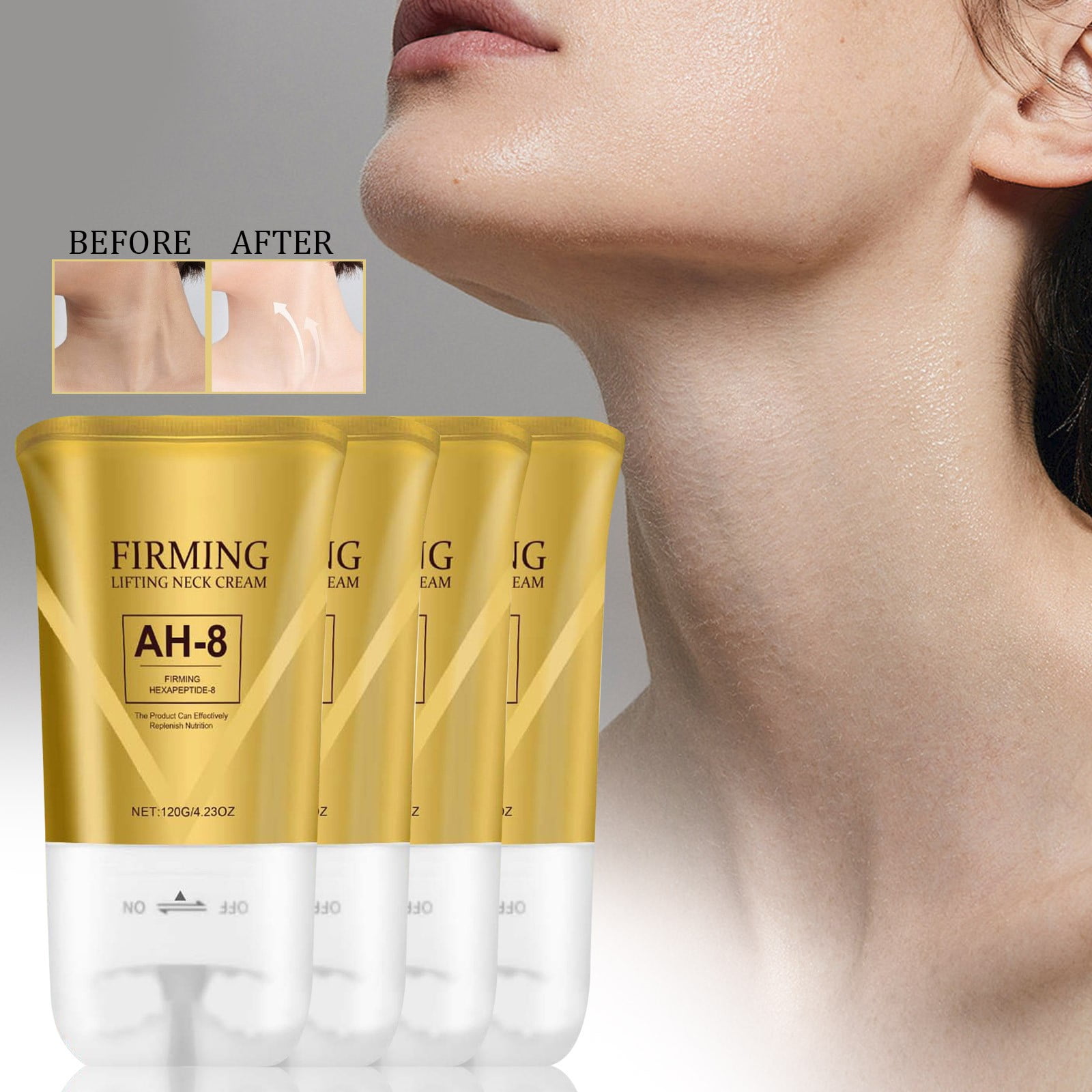 Natural Firming Neck Cream for Aging, 16.92fl.oz, Crepey, Dry Skin for ...