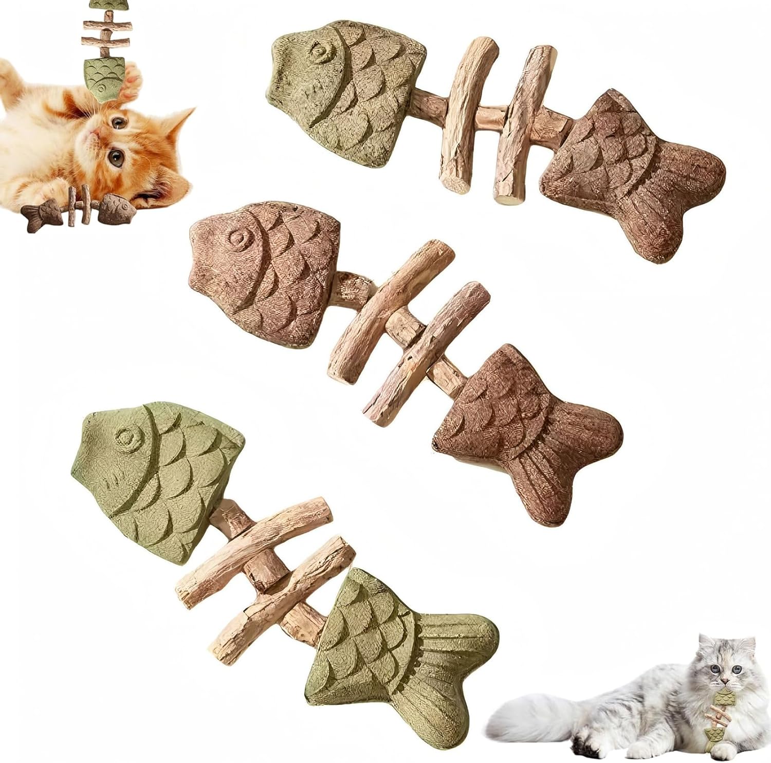 Natural Fishbone Cat Dental Toy, Natural Cat Dental Toy, Fishbone ...